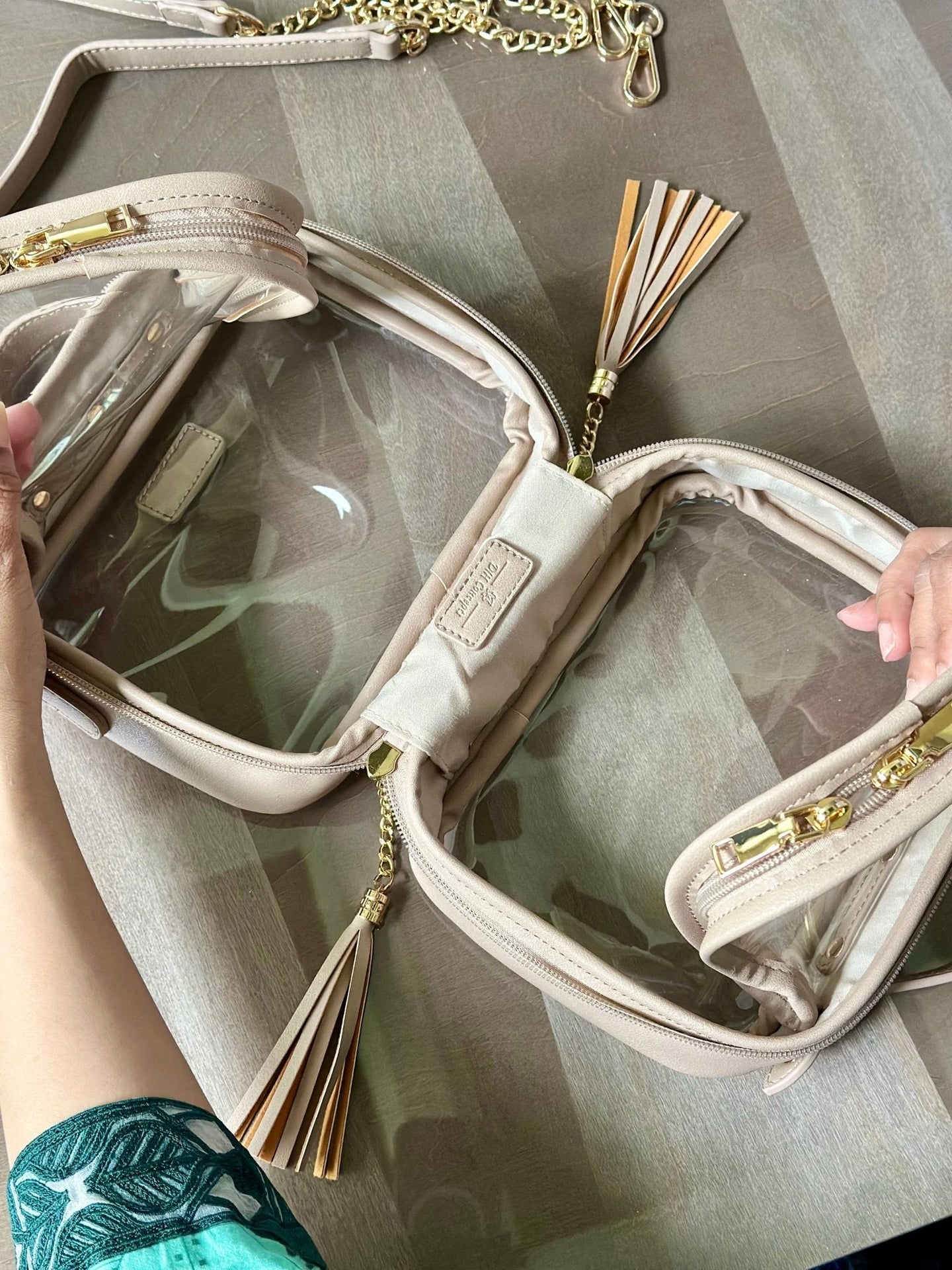 Pink Cosmetic Case | Pink Clear Cosmetic Bag Online - DIH Concepts